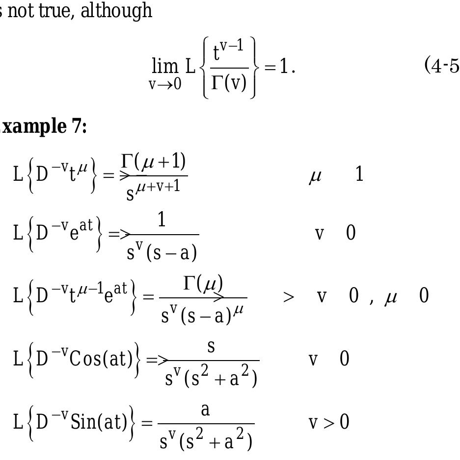 Now, we try to calculate the laplace transform of fractional