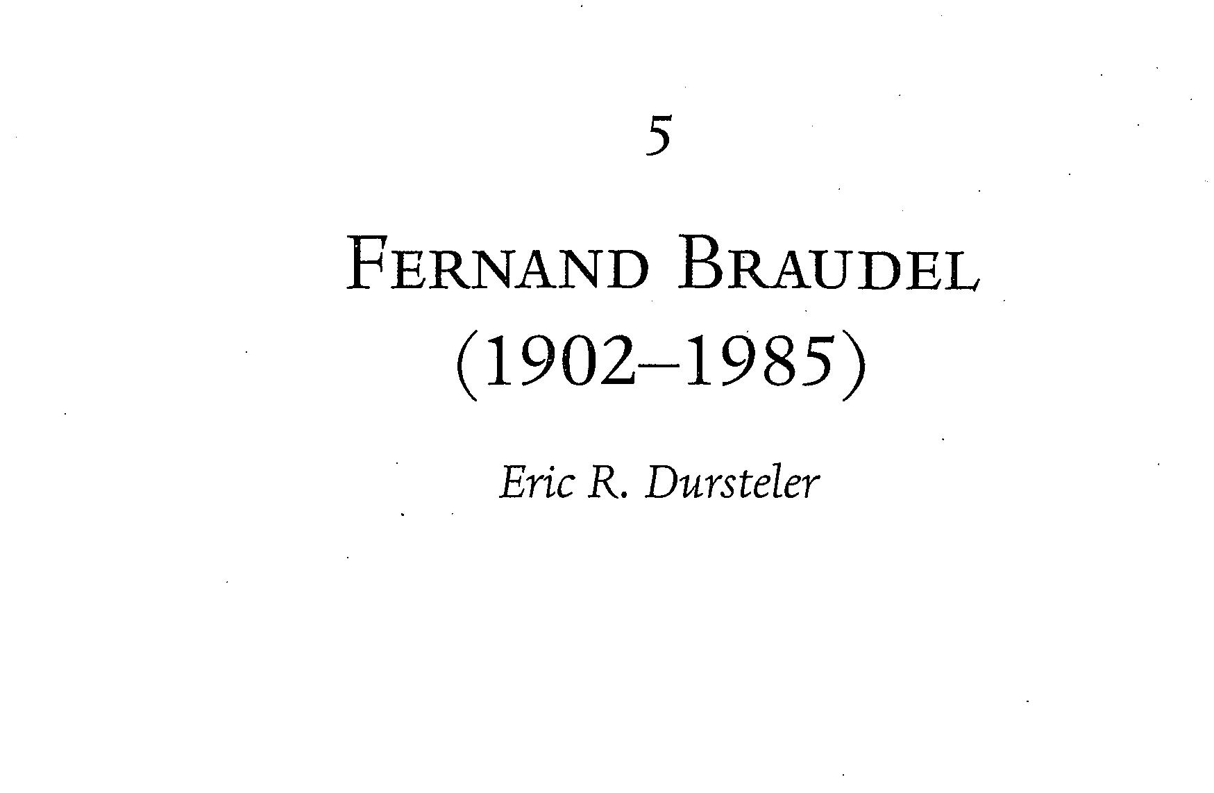 (PDF) Fernand Braudel