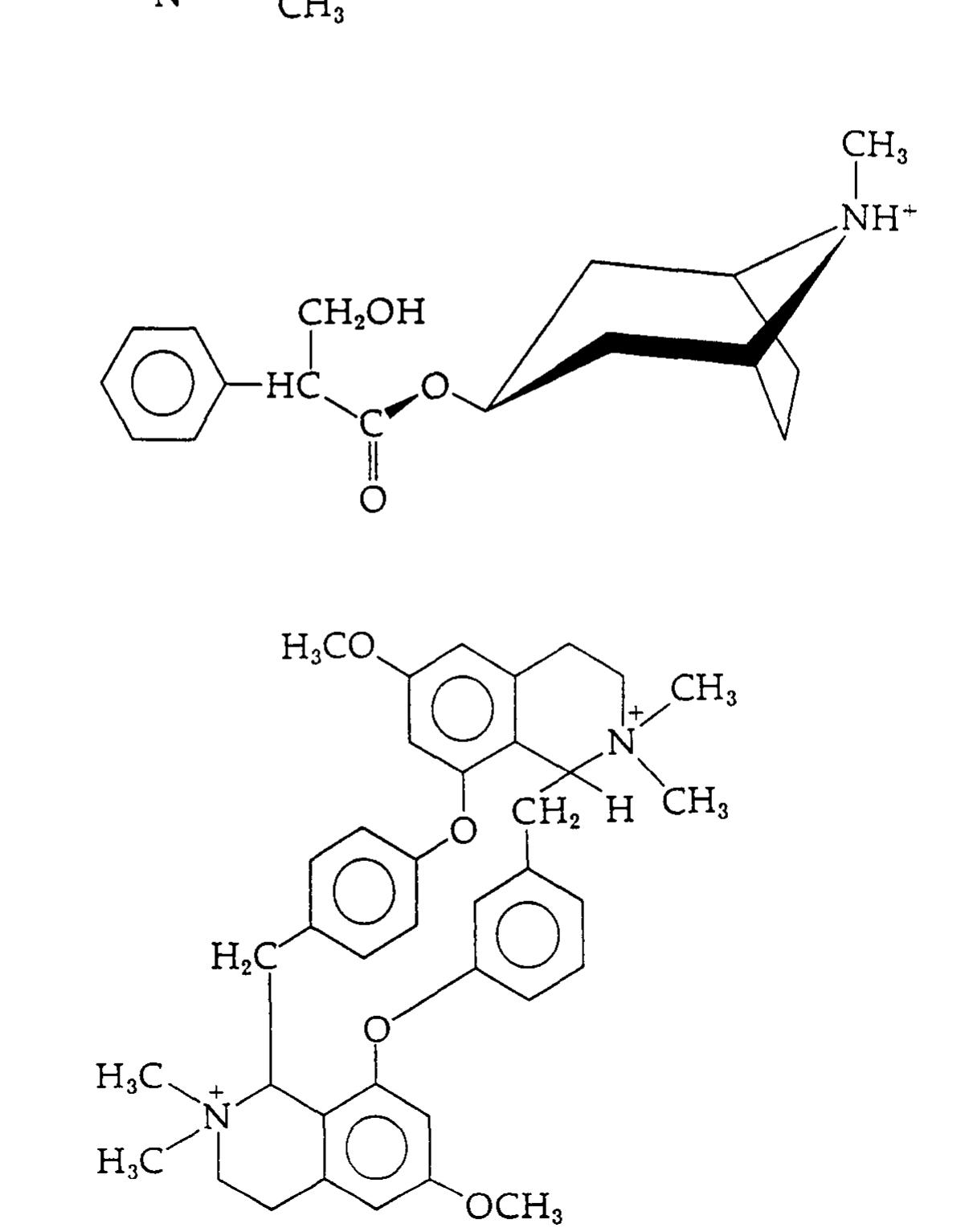 Chemical structure of acetylcholine receptor (achr) agonists
