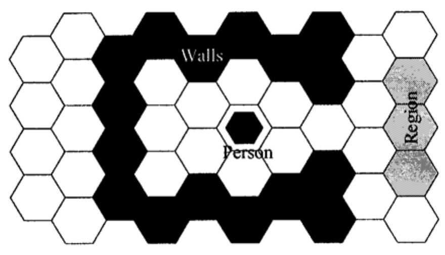 A.22: example of cells on an egress plan **?- structure of
