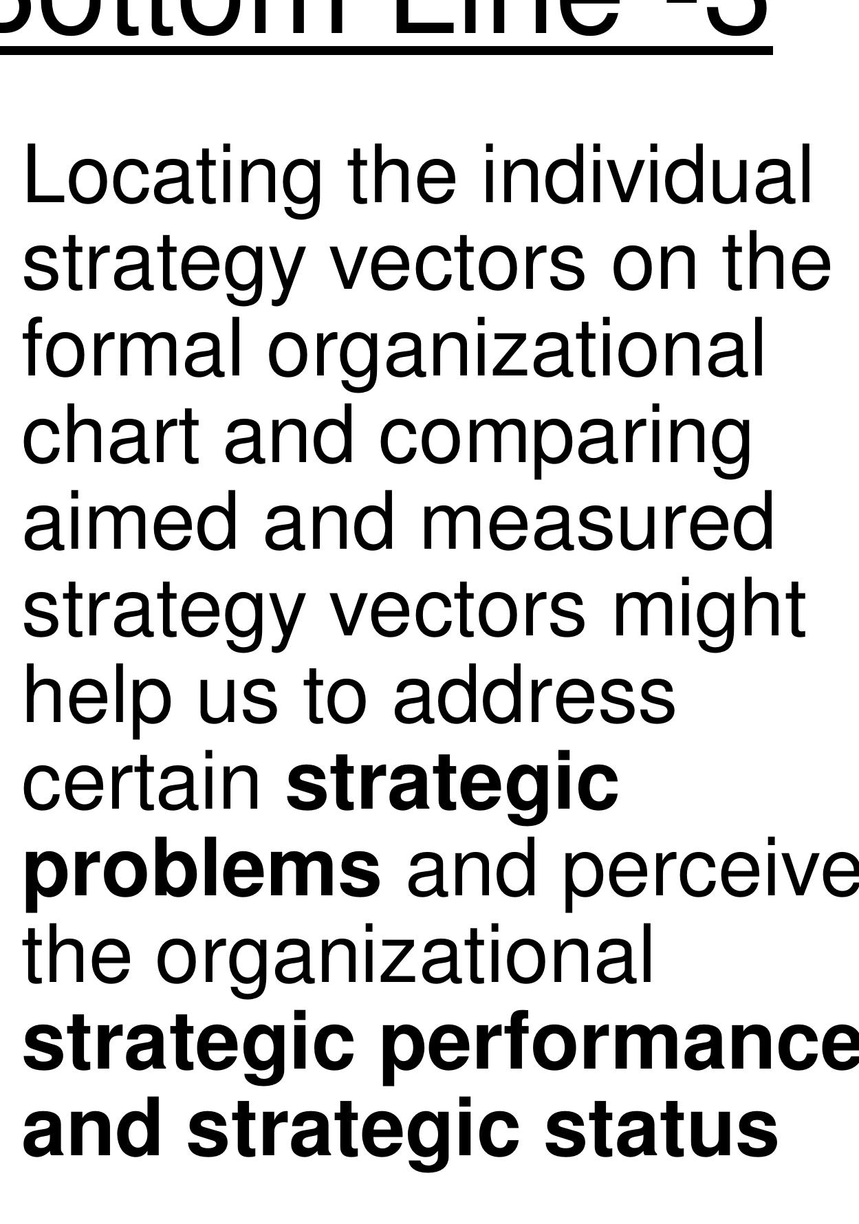 Figure 7 - Strategy Vector Model (SVM) - A tool for