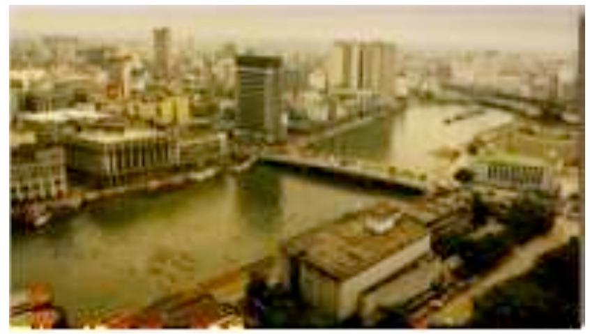View of pasig river —- downtown manila it is with a lot of