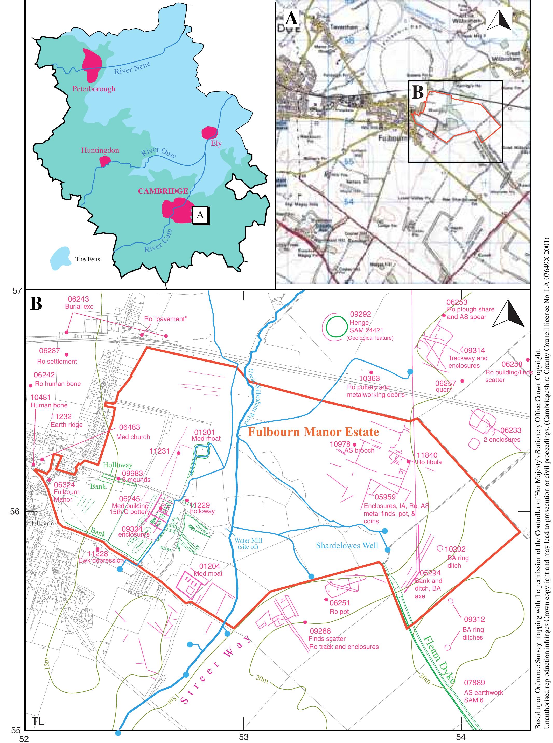 Figure 2 - Fulbourn Manor Estate: An Archaeological Survey