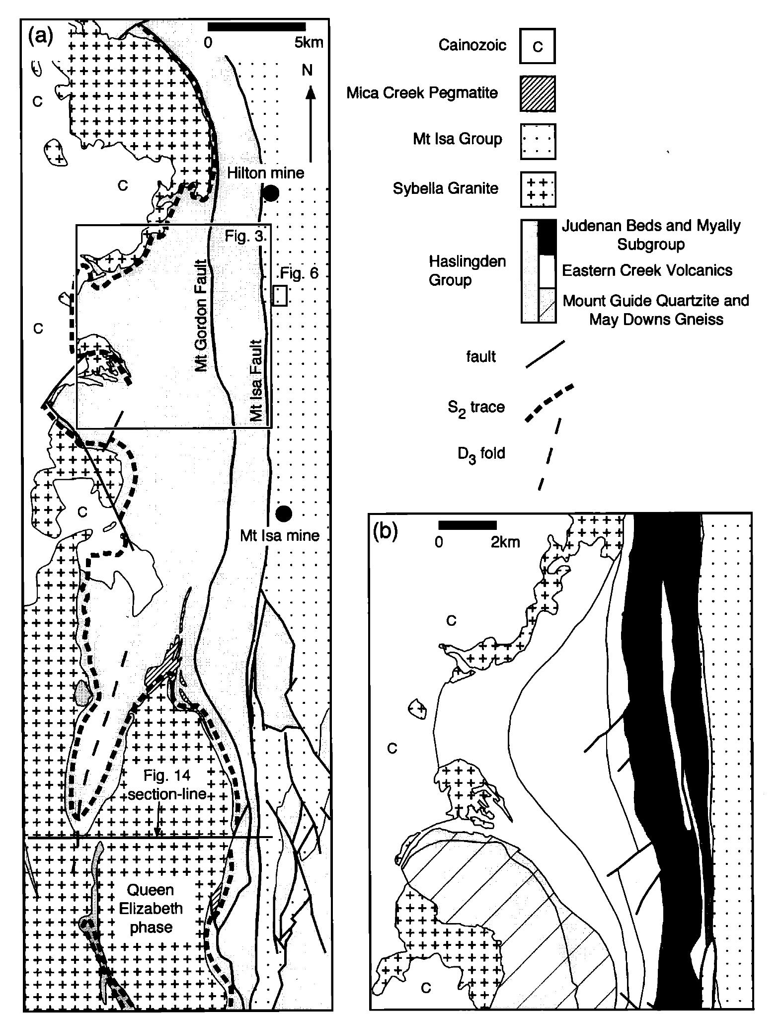 Fic. 2. a. regional map of the eastern margin of the sybella