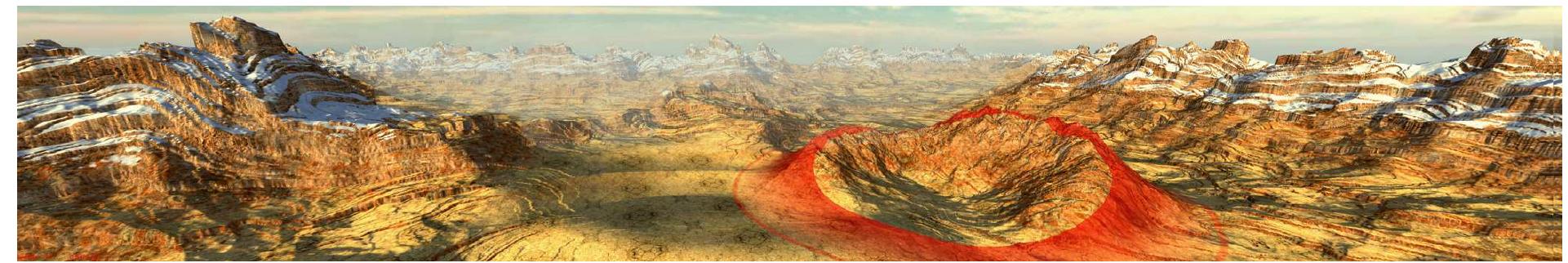 Interactive terrain editing with procedural brushes [db09].