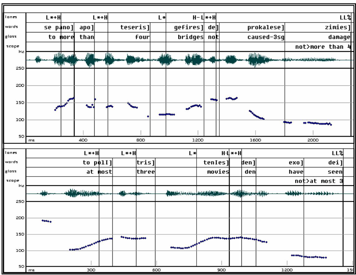 -9. ov utterances with inverse scope interpretation [not >