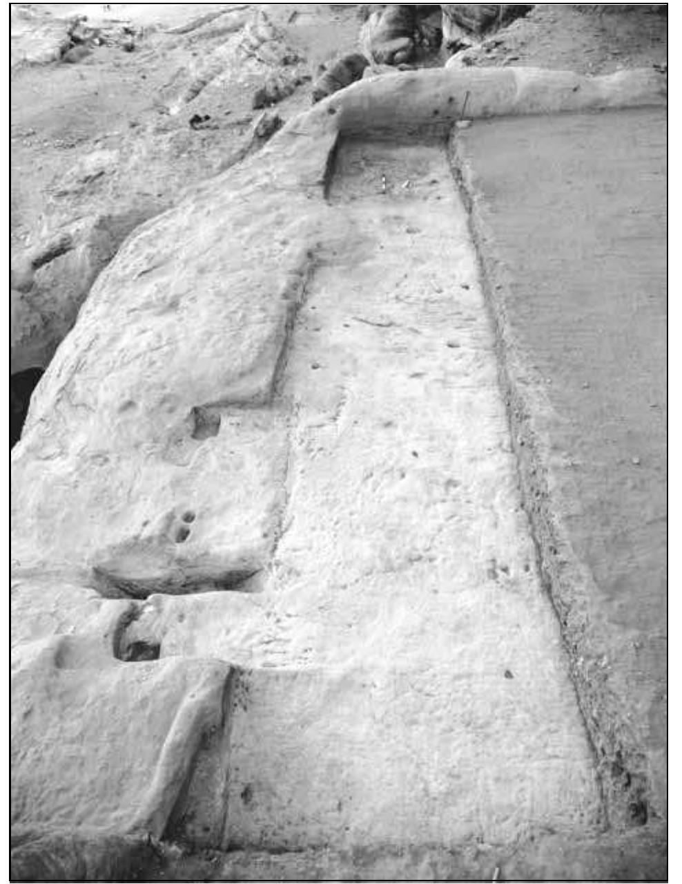 35. bedrock floor of trenches 3 and 5, sector b (l. wade-