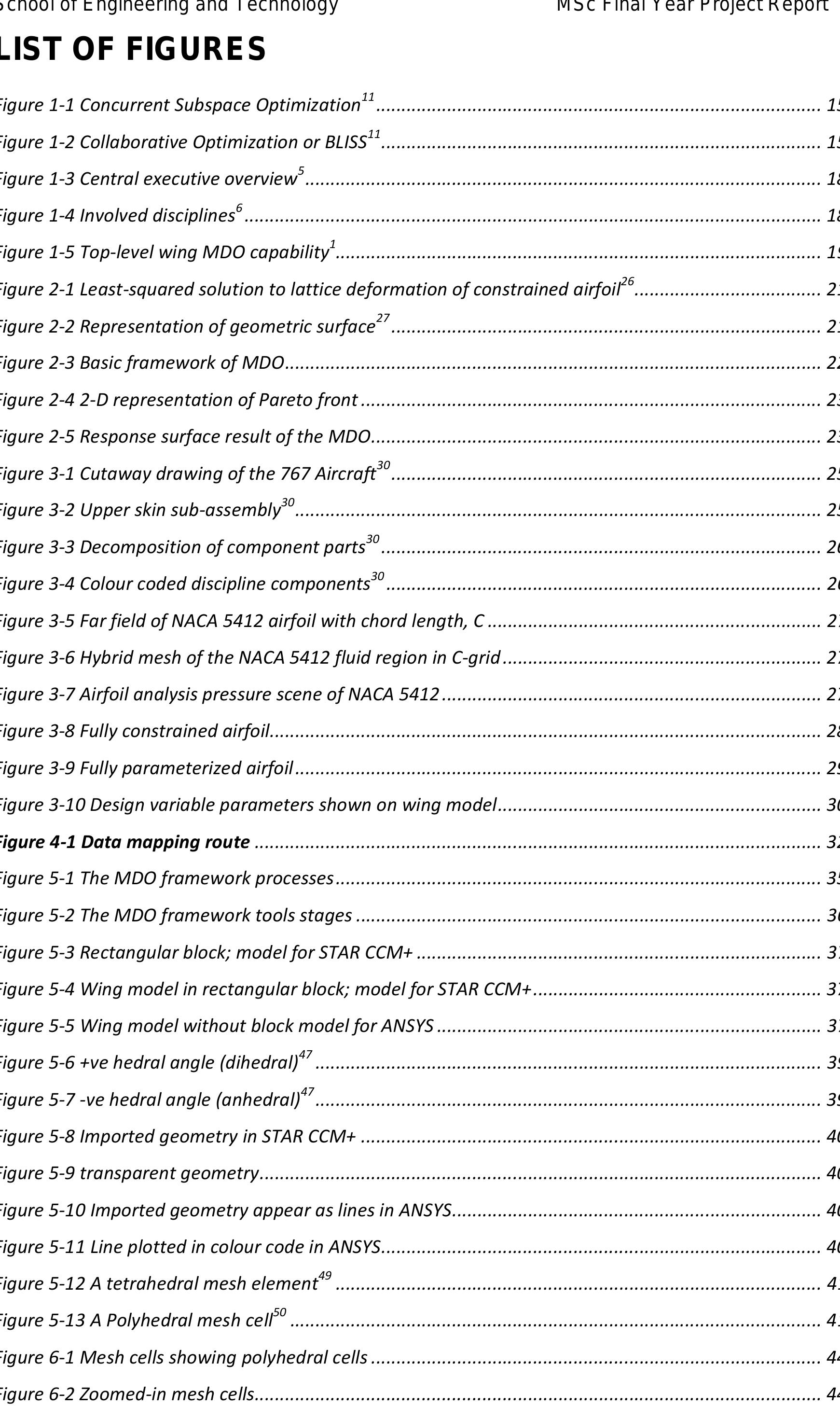 Multidisciplinary Design Optimization Of An Aircraft Wing