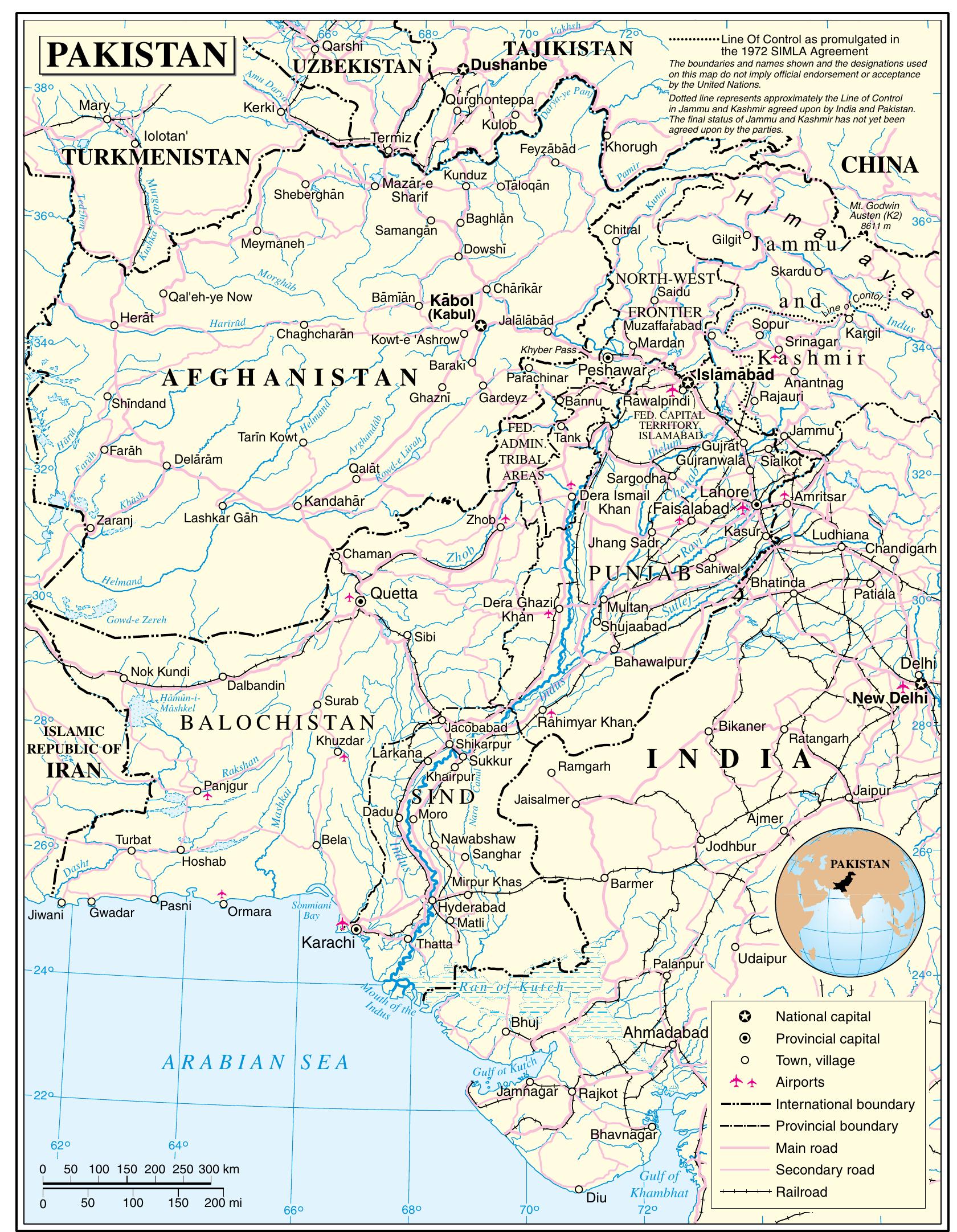 Map no. 4181 rev. 1 united nations annex 1: political map of