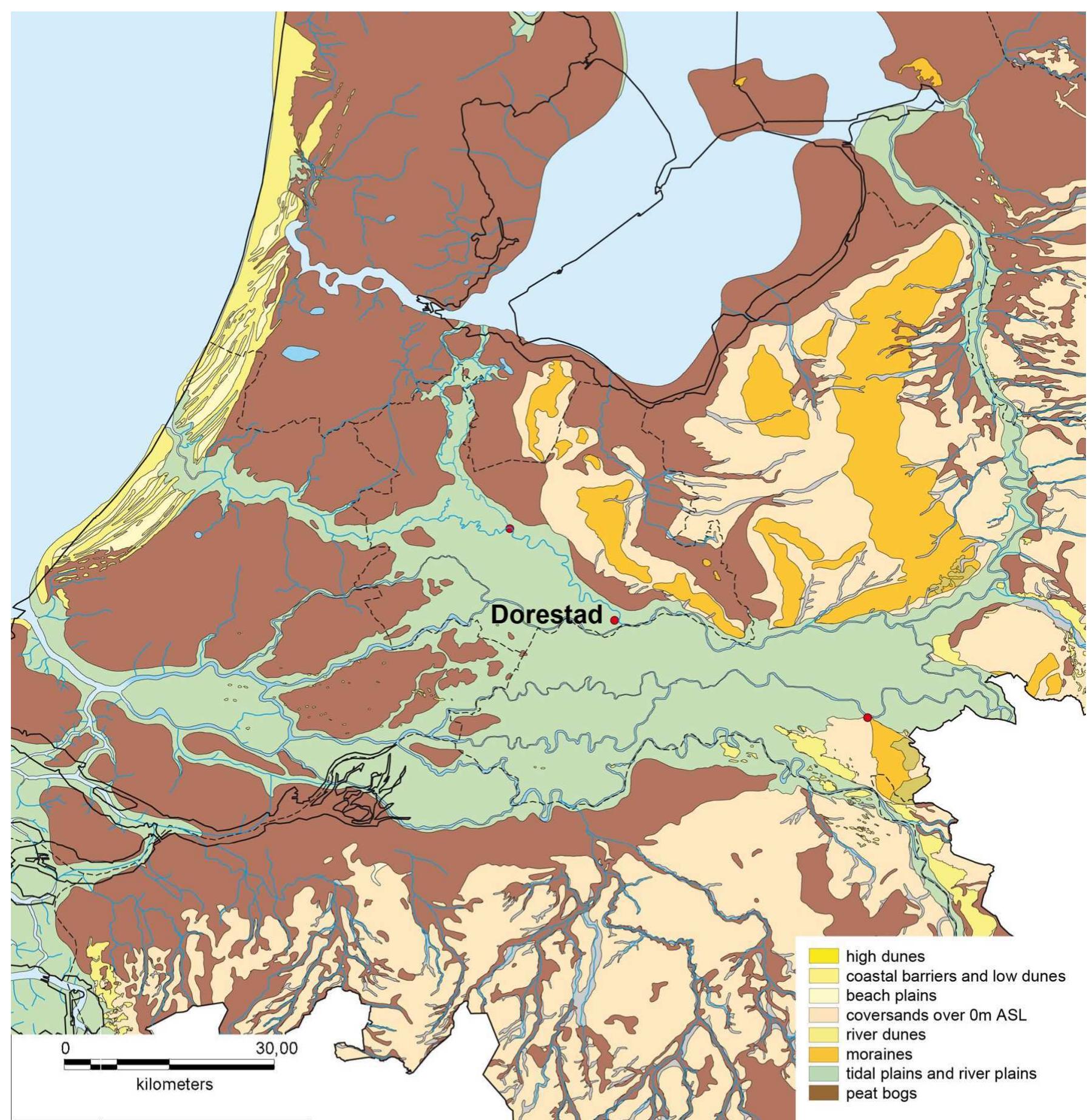 - the new palaeogeographic reconstruction of the dutch