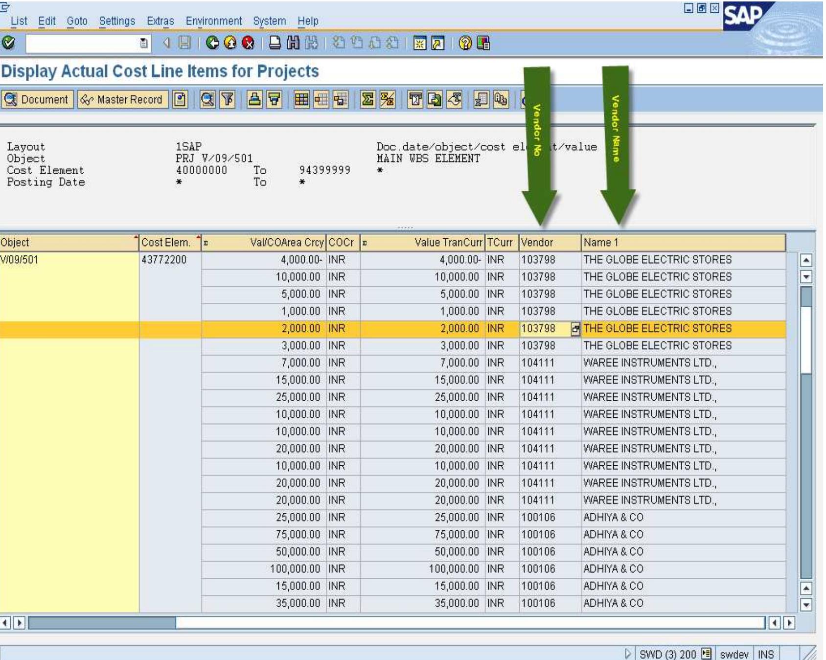 Figure 7 - SAP COMMUNITY NETWORK Adding Fields to CJI3