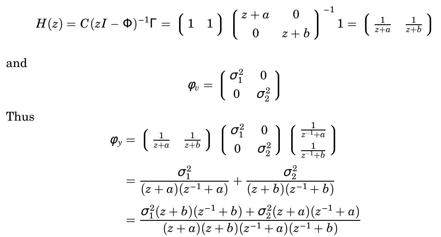 Using The Spectral Factorization Theorem Theorem 103 We