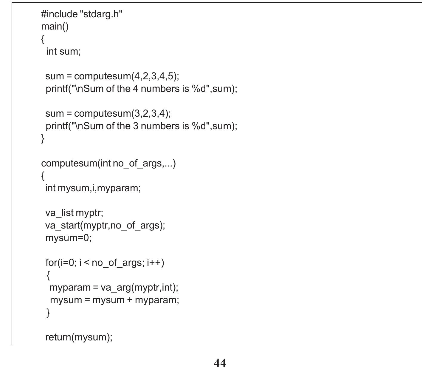 Table 21 - C and Data Structures - Balaguruswamy