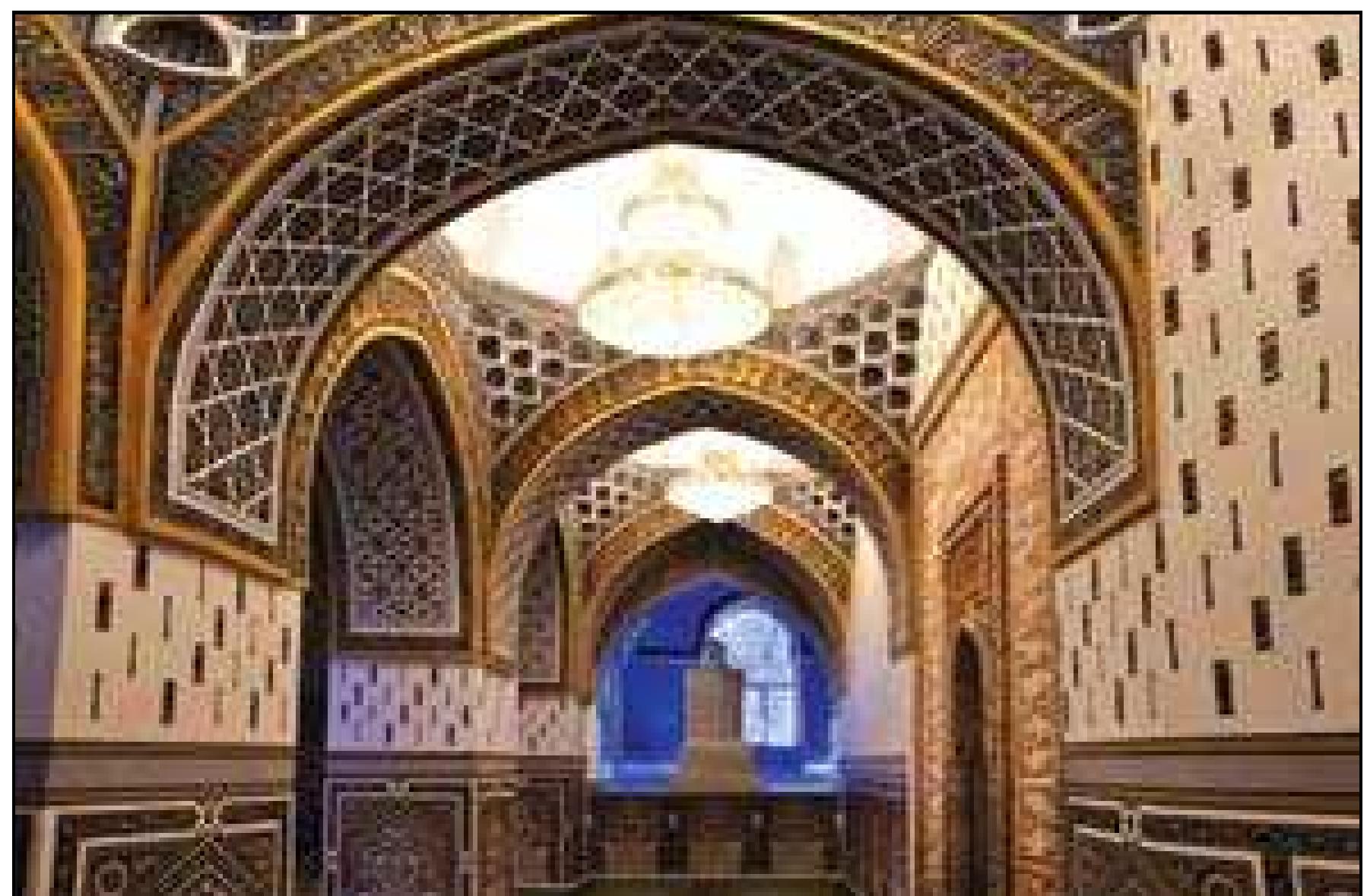 The mosque at the mausoleum of al-hakimi termezi. 11-12"