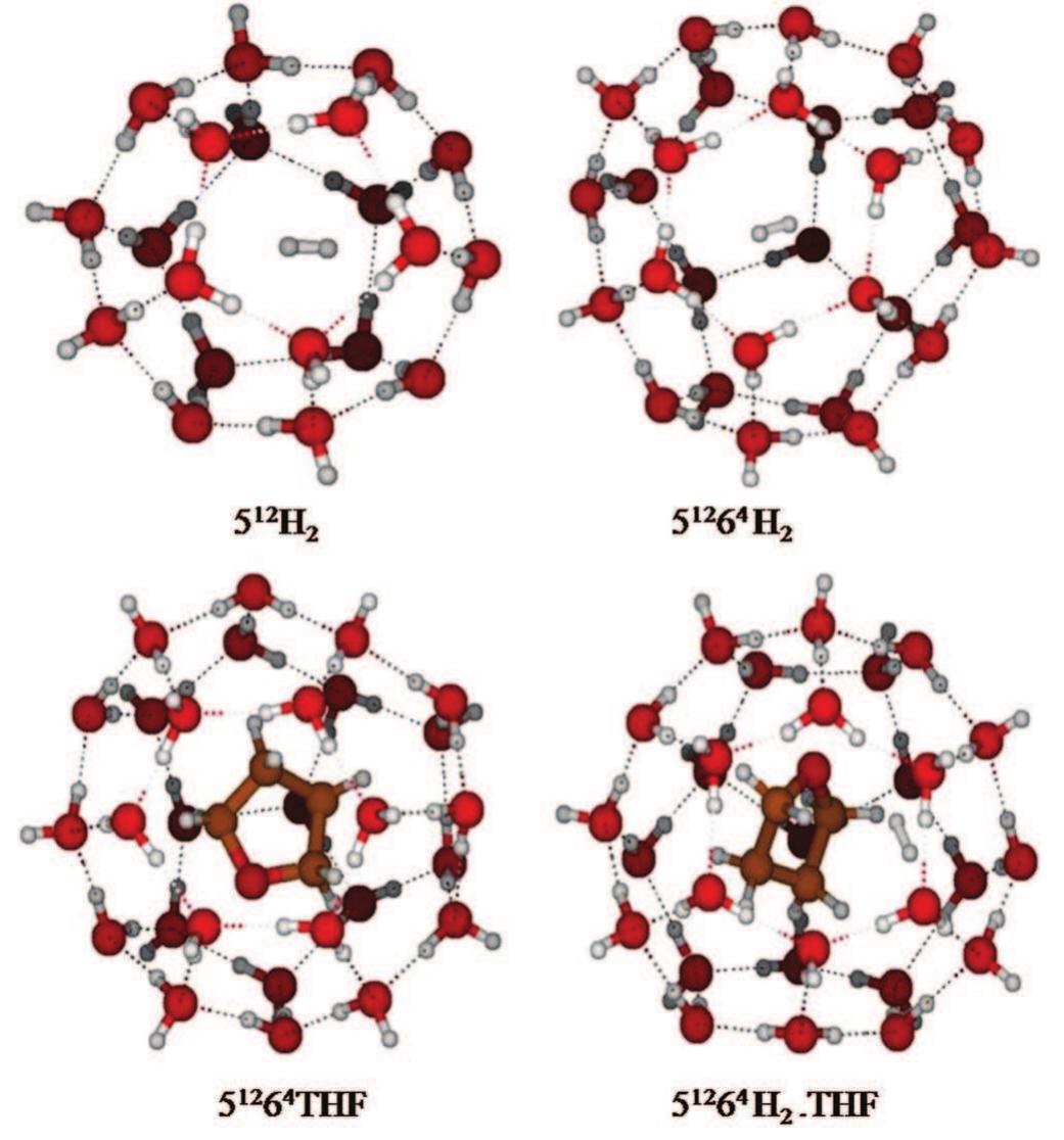 Optimized structures of 52h, 5264hp, 5!264thf, and 5!°6?h>
