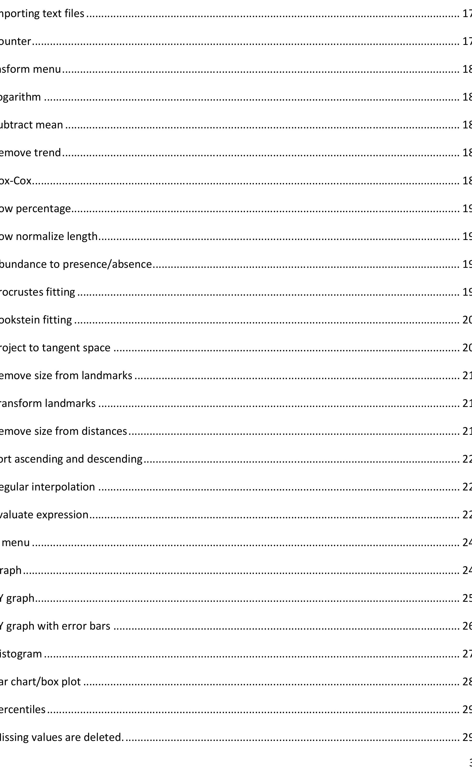 Table 2 - Past manual