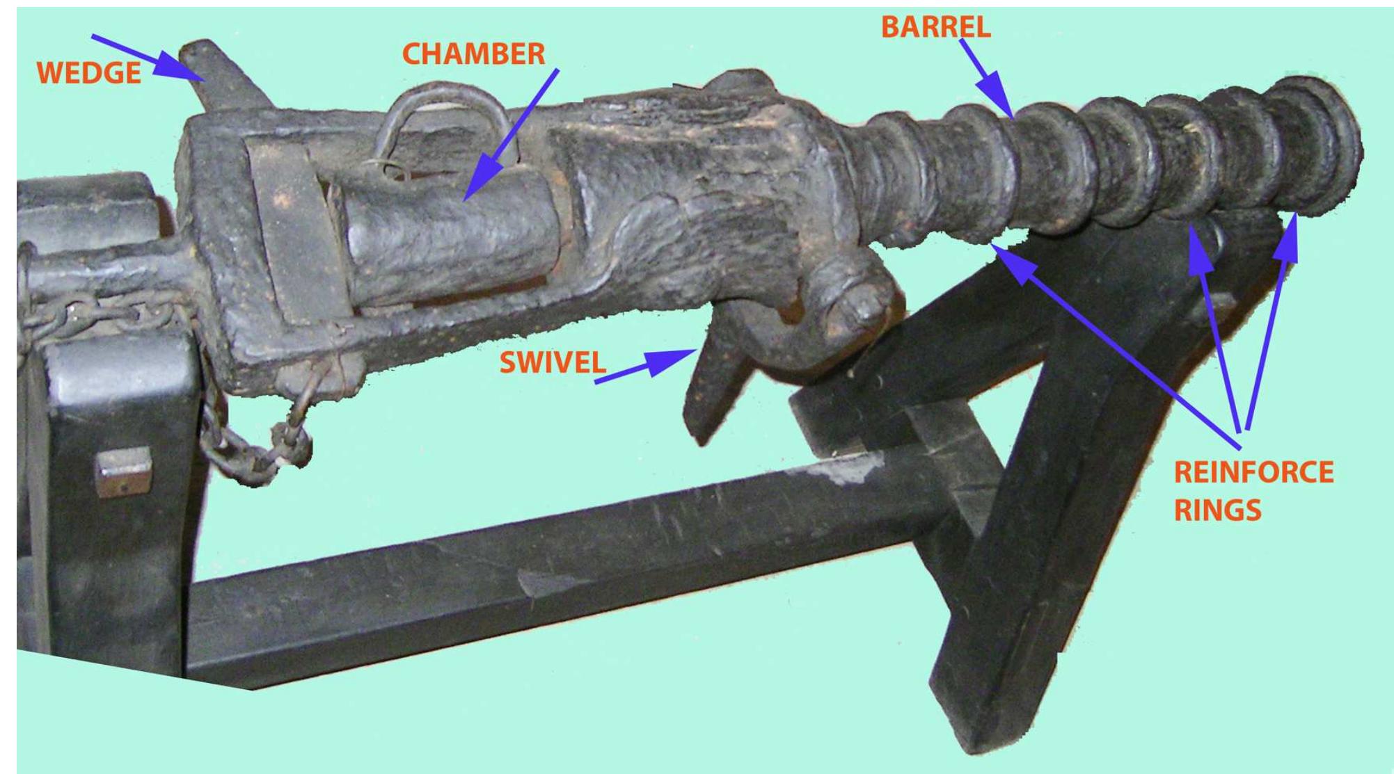 1. wrought iron breech-loader swivel gun (museo nazionale di
