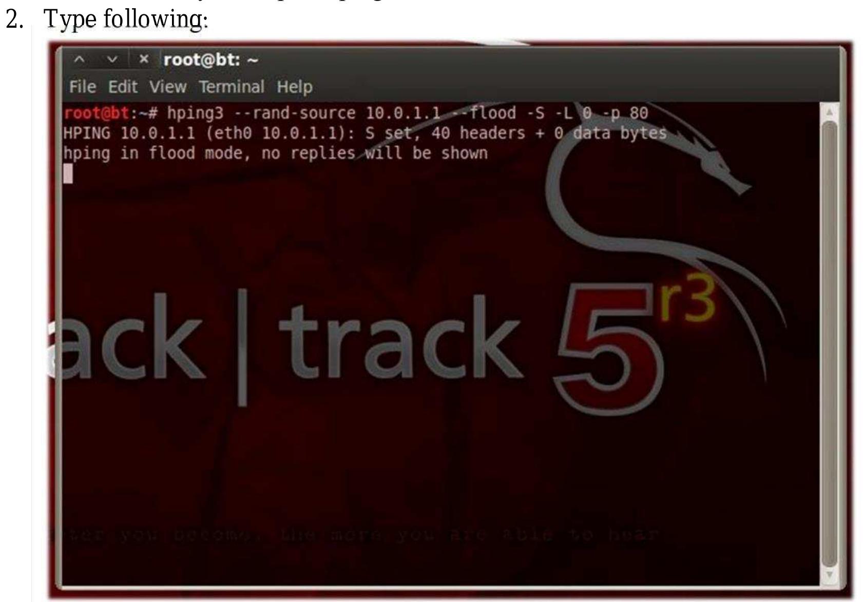 Figure 1 - DETECTION AND ANALYSIS OF SYN FLOOD DDOS ATTACK