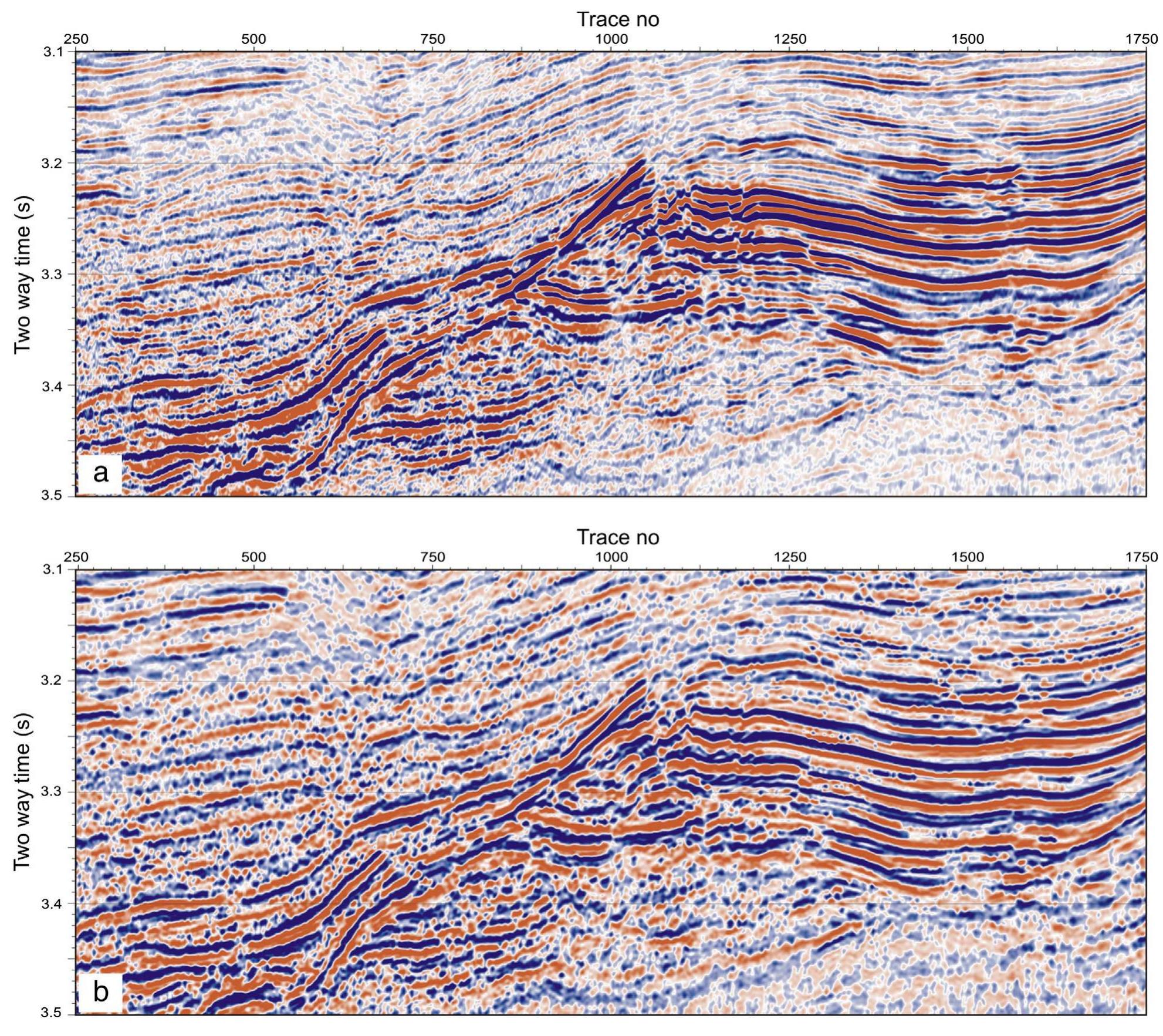 Enlarged sections of the areas shown (a) in fig. 10a, and