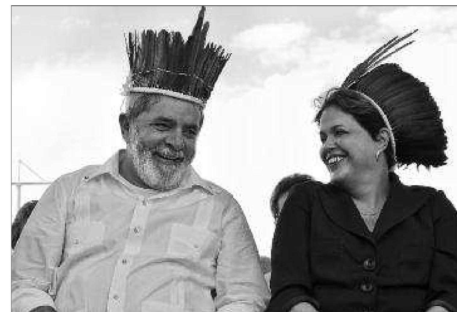 Former president of brazil lula da silva with current