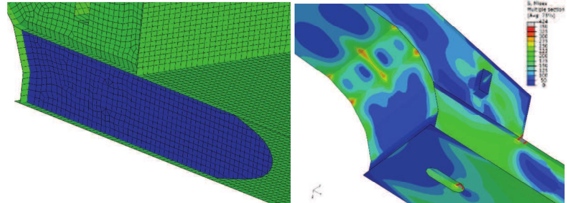 Single and double supporting rib