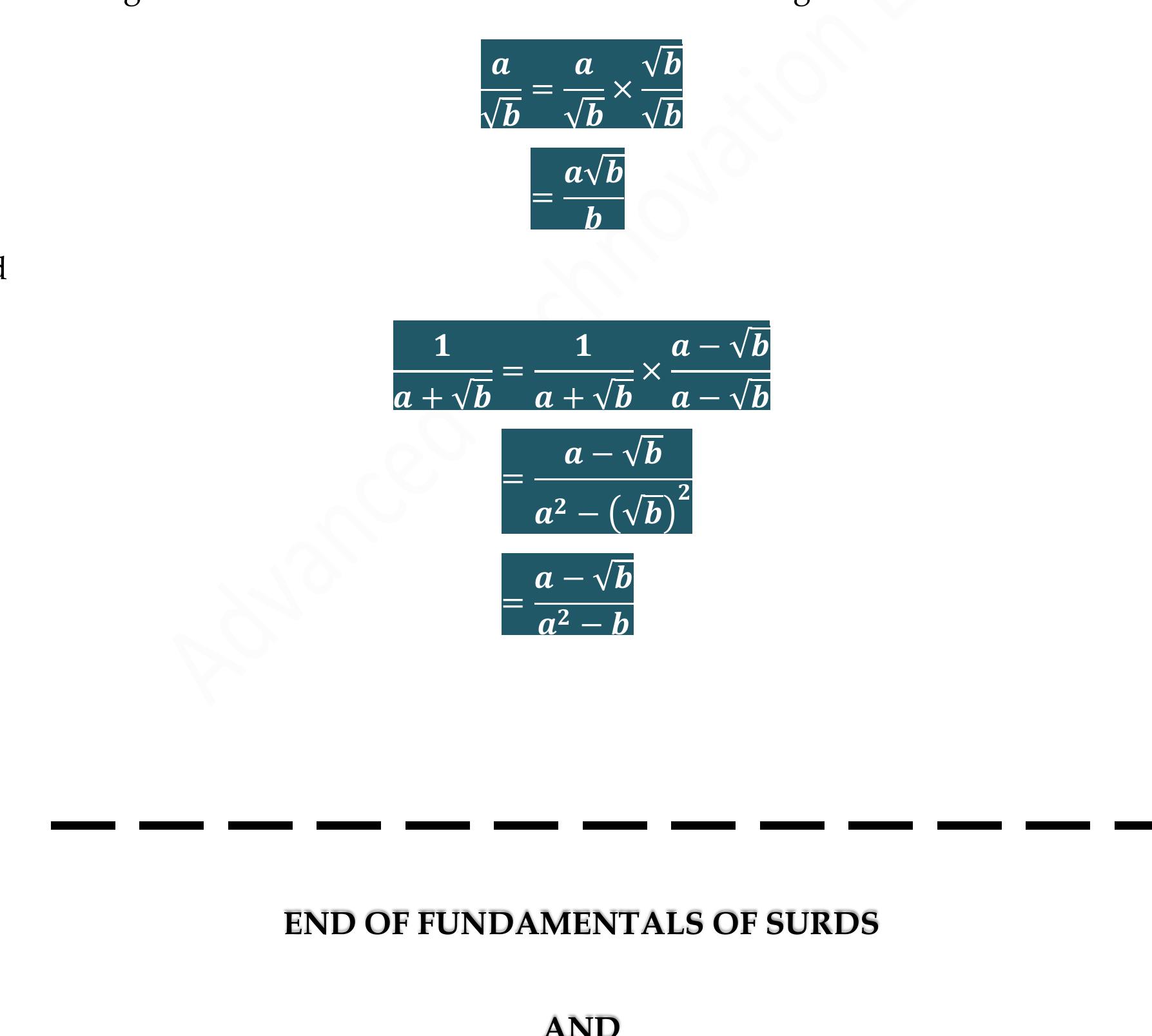 (PDF) Surds Explained with Worked Examples