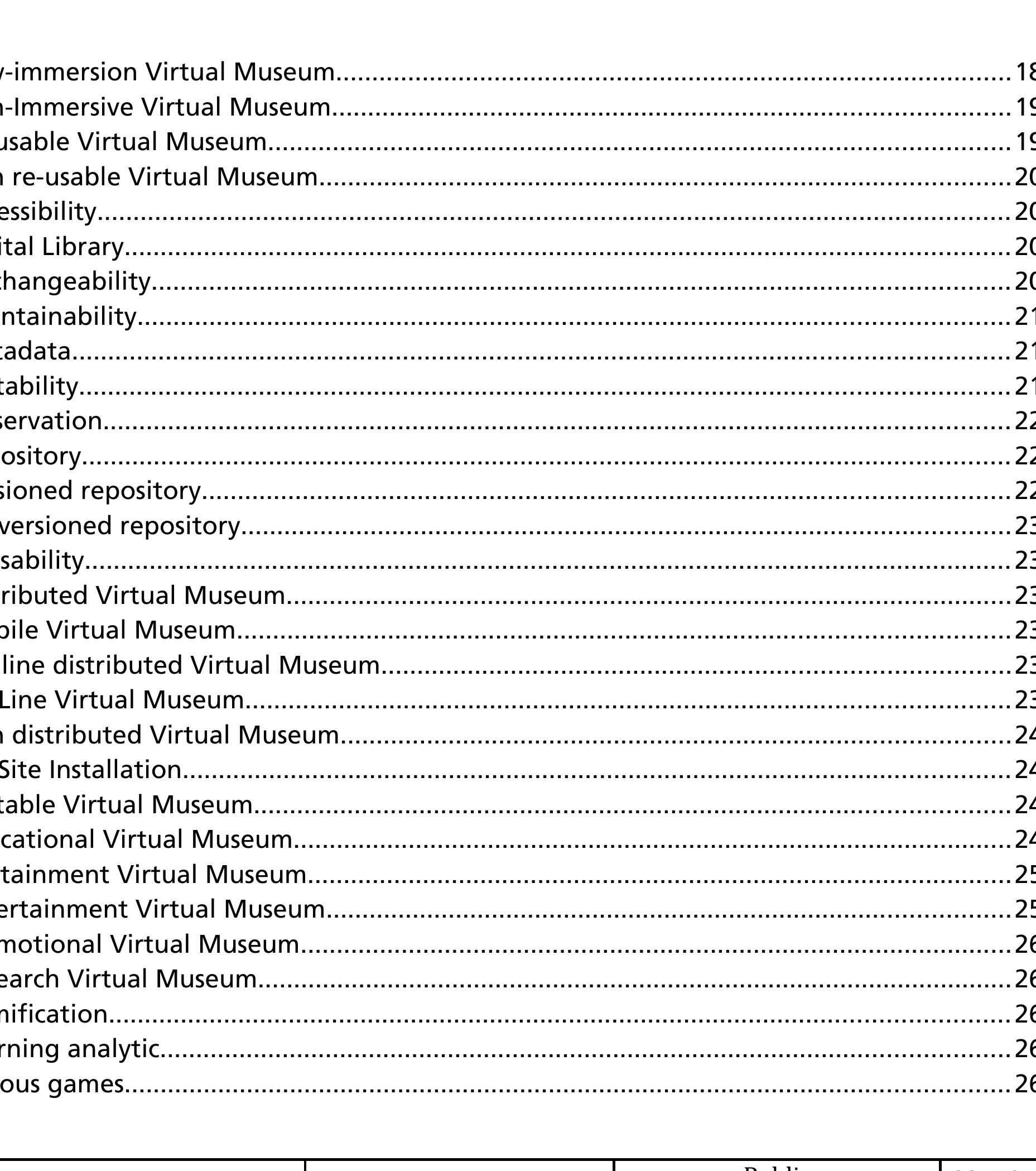 Table 2 - Terminology, definitions and types of Virtual