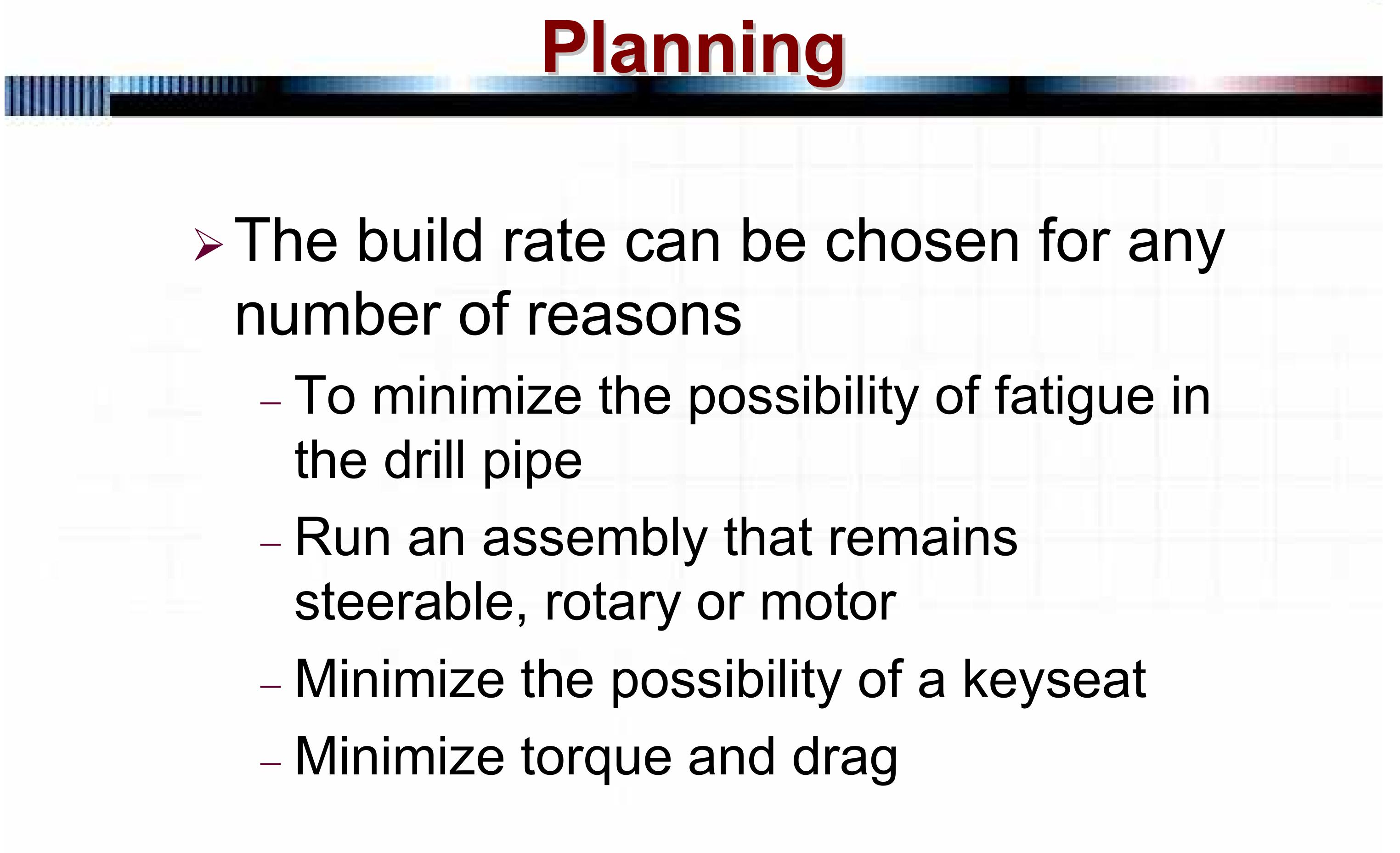 Figure 3 - Directional Well Planning Directional Well