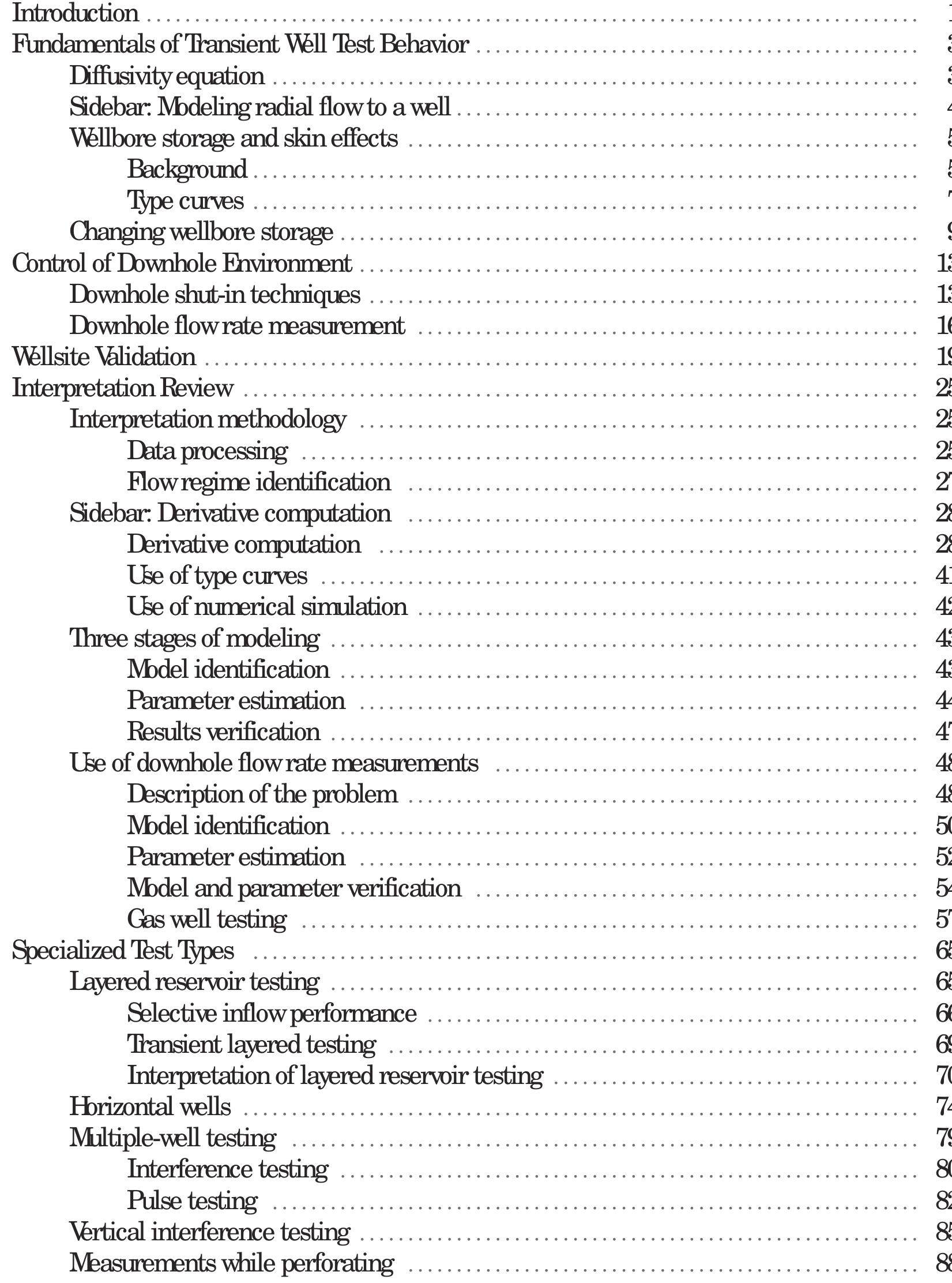 Table 1 - Well Test Interpretation