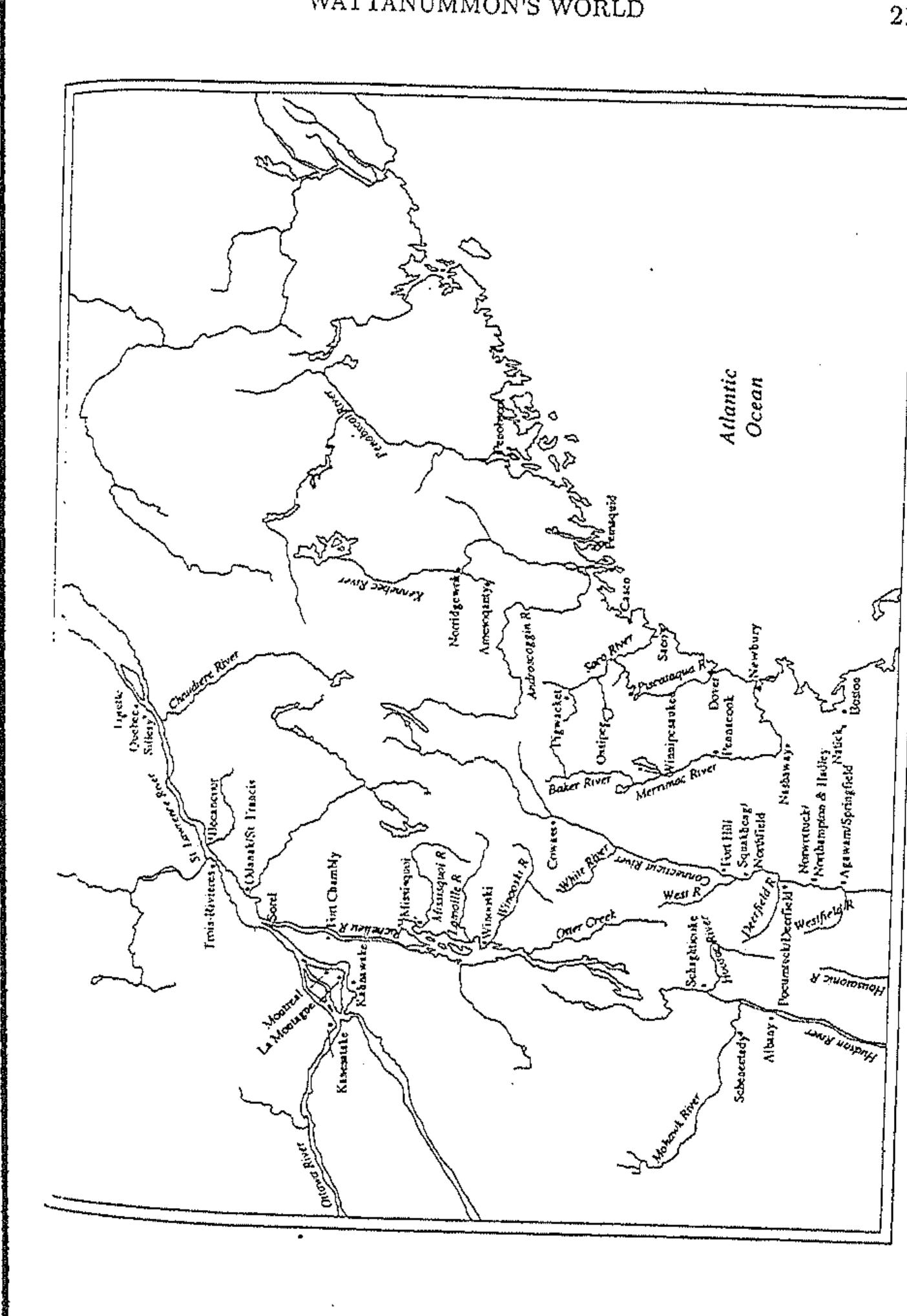 “igure 1: map of the northeast showing villages and rivers.
