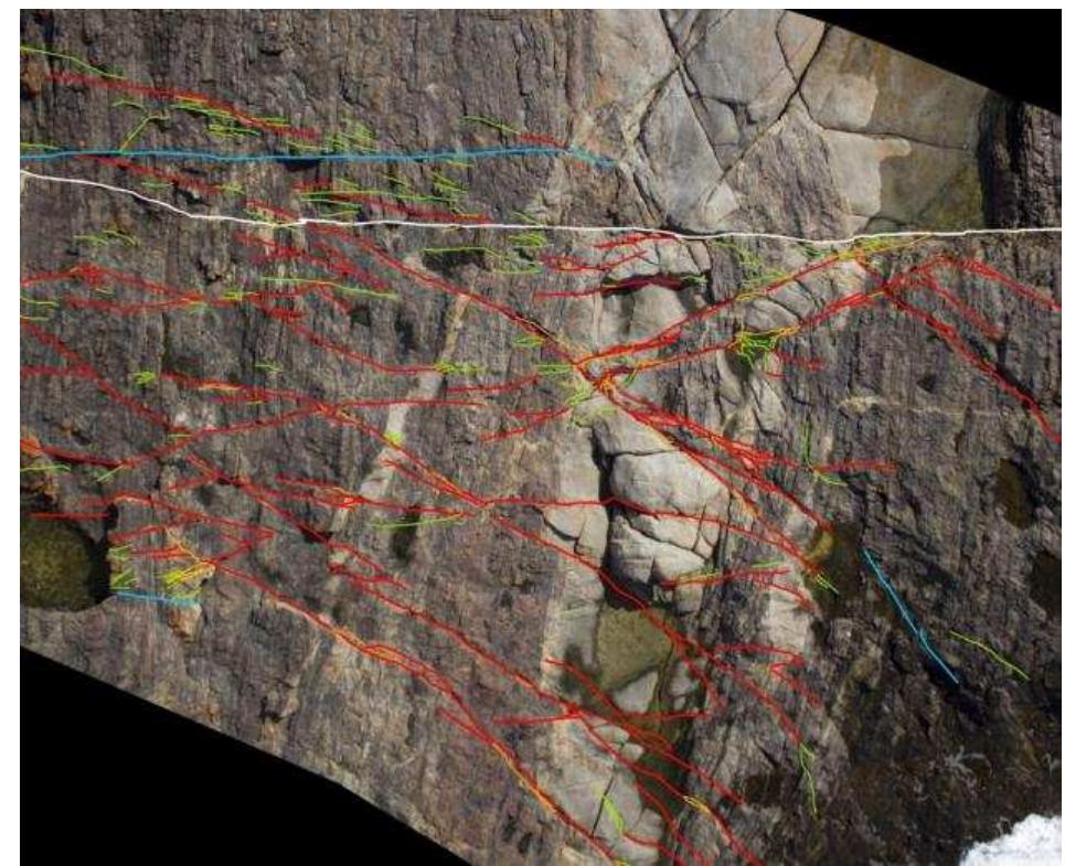 Fault map, resulting from visual interpretation. figure 4.