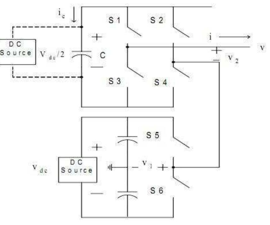 Topology of the hybrid multilevel inverter. fig.8.