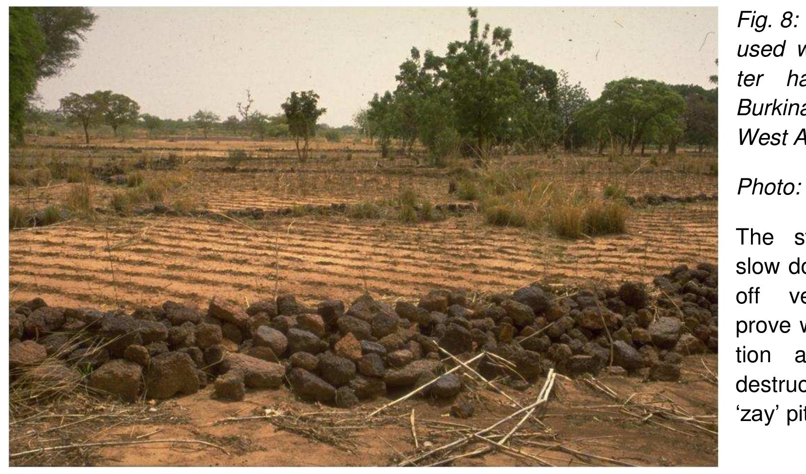 A combination of water harvesting and swc measures can also