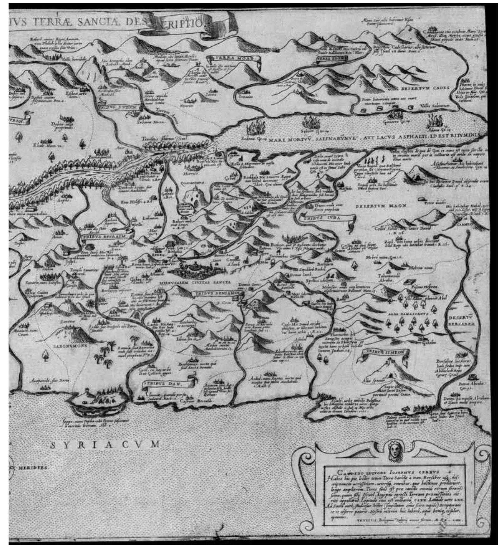 Figure 3 - The Jordan River in Ancient and Modern Maps