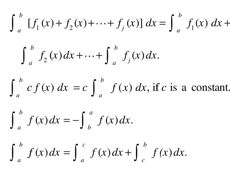 4. common applications of the definite integral ¢ area
