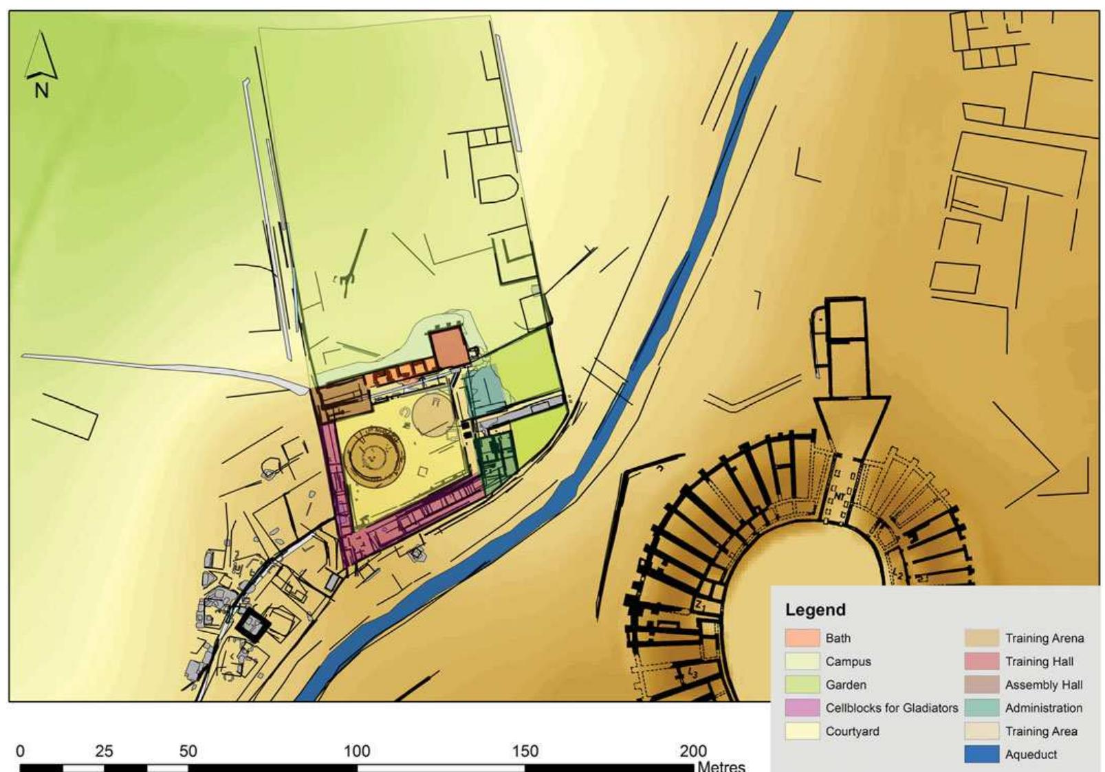 Gis-based archaeological interpretation map of the