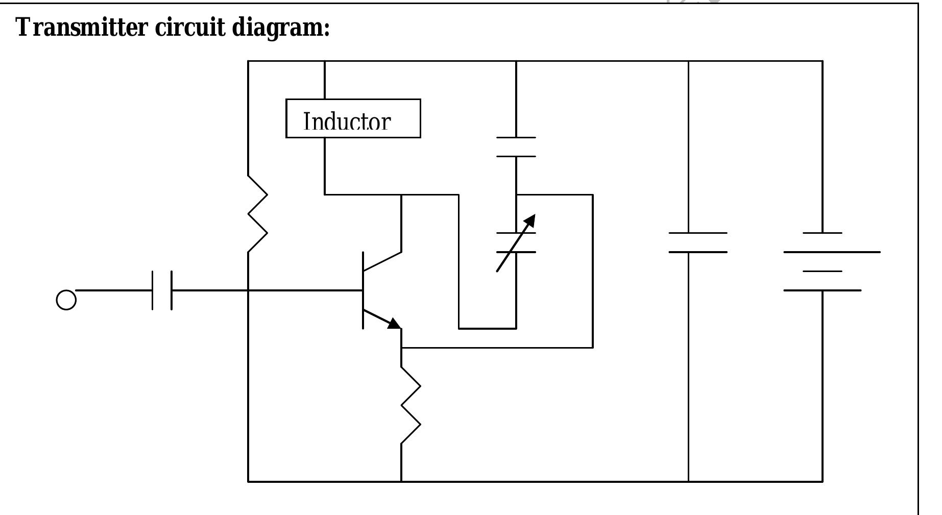 I the commonly used fm transmitter is shown below. this