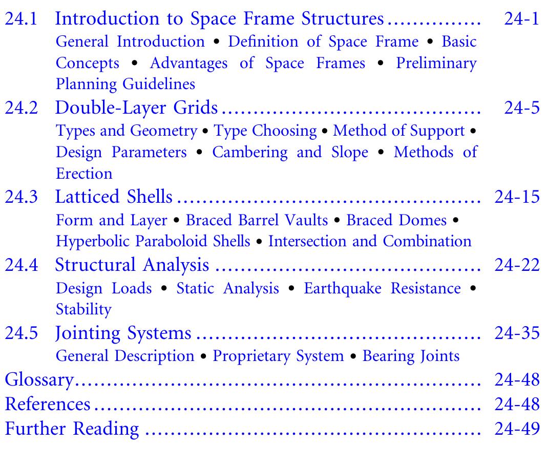 Figure 1 - 24 Space Frame Structures 24.1 Introduction to