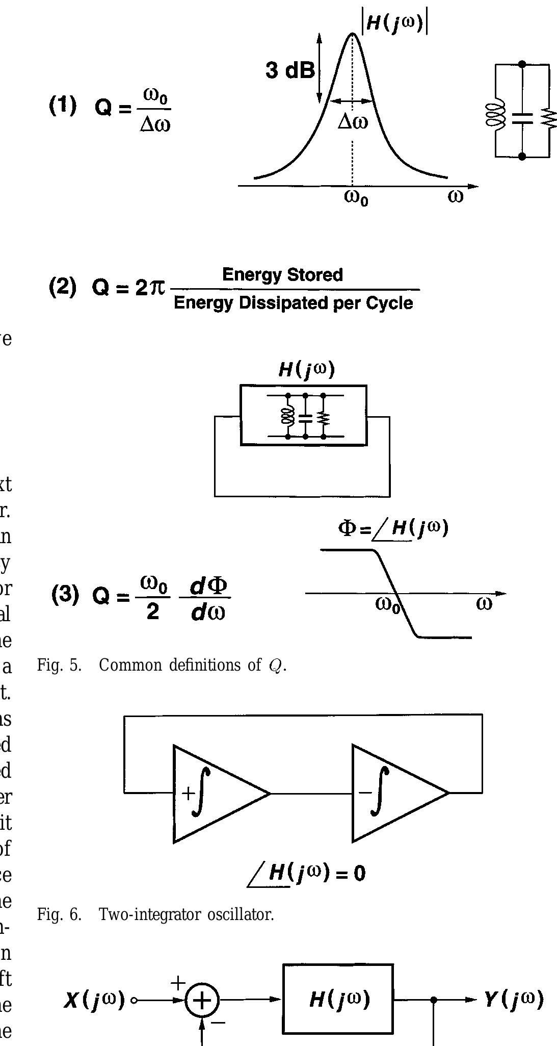 Linear oscillatory system. oscillator circuits in general