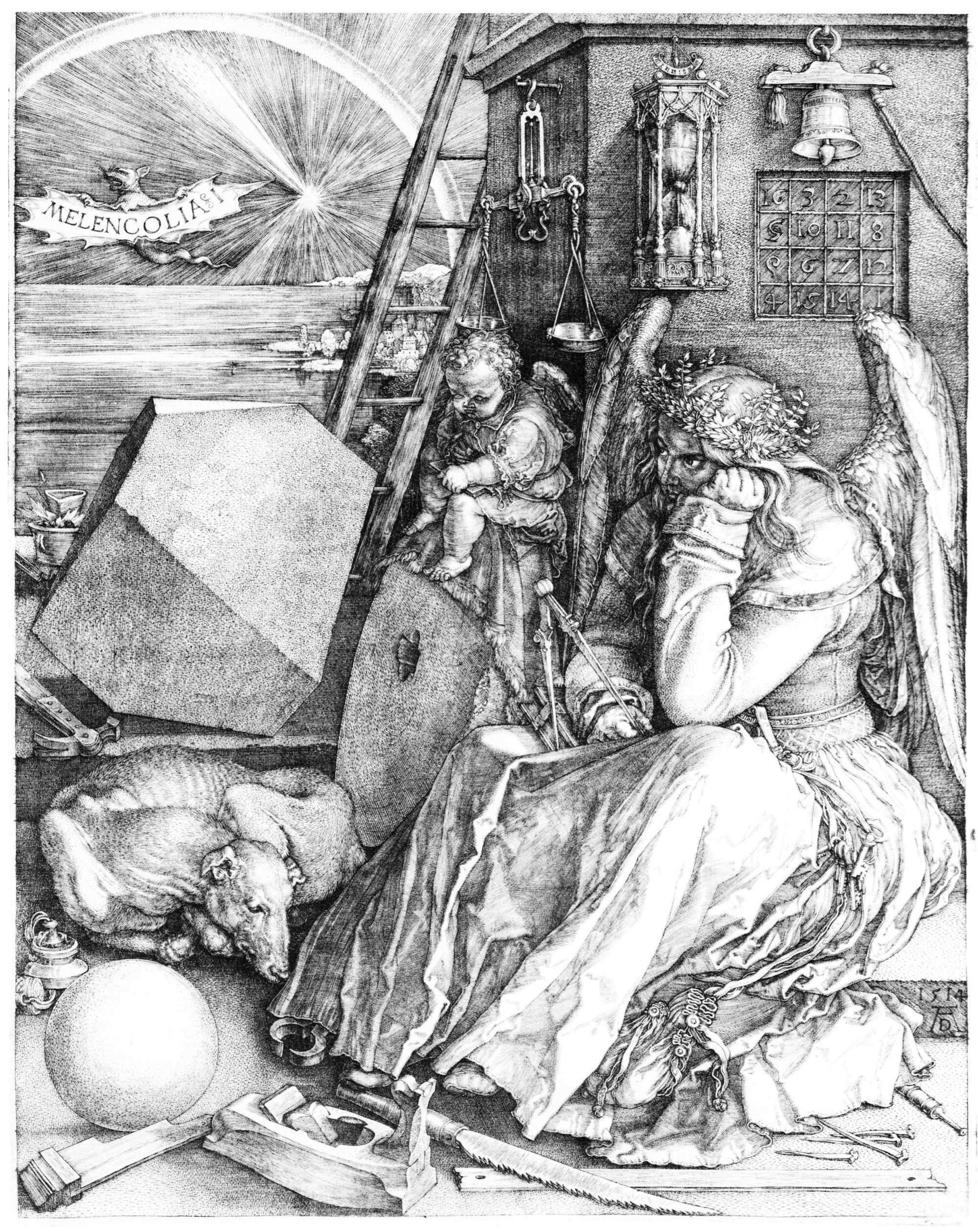 Albrecht diirer, melencolia i, 1514. engraving. national Albrecht diirer, melencolia i, 1514. engraving. national