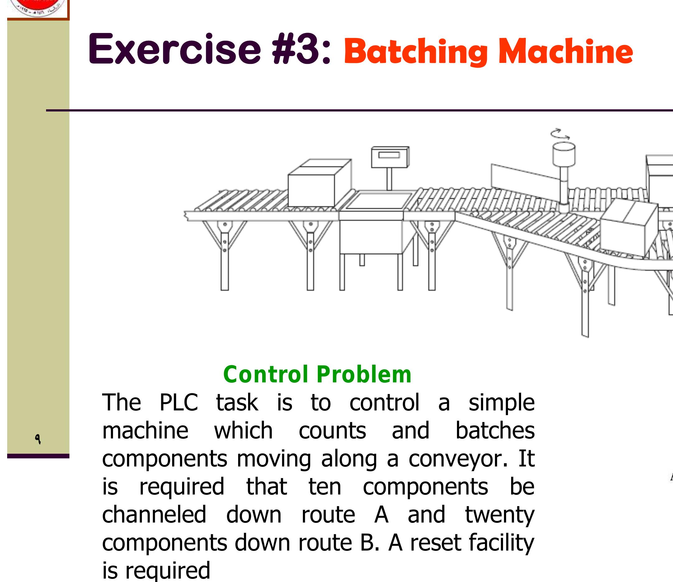 Figure 9 - PLC Exercises Ladder Diagram Programming