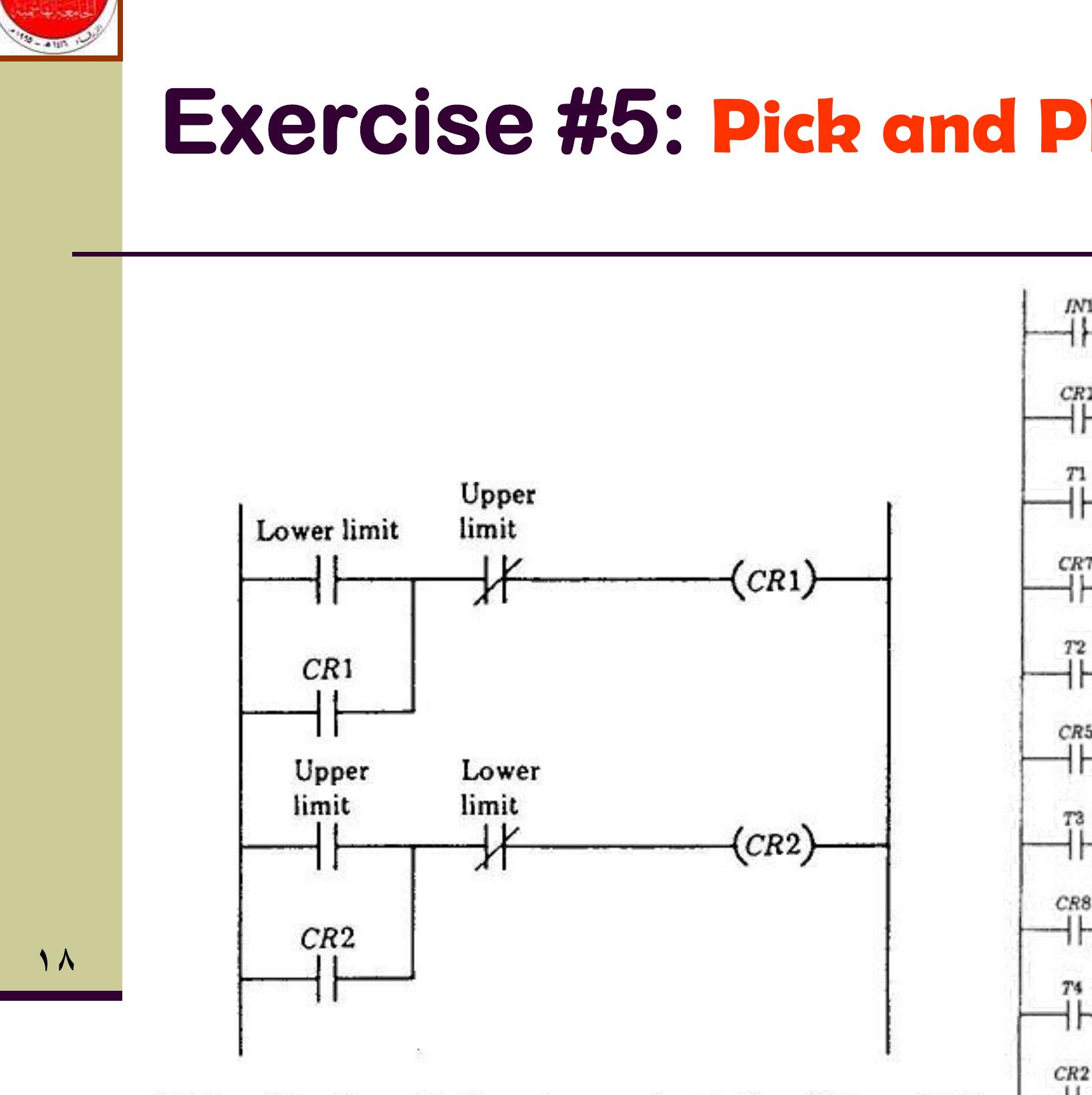 Figure 20 - PLC Exercises Ladder Diagram Programming