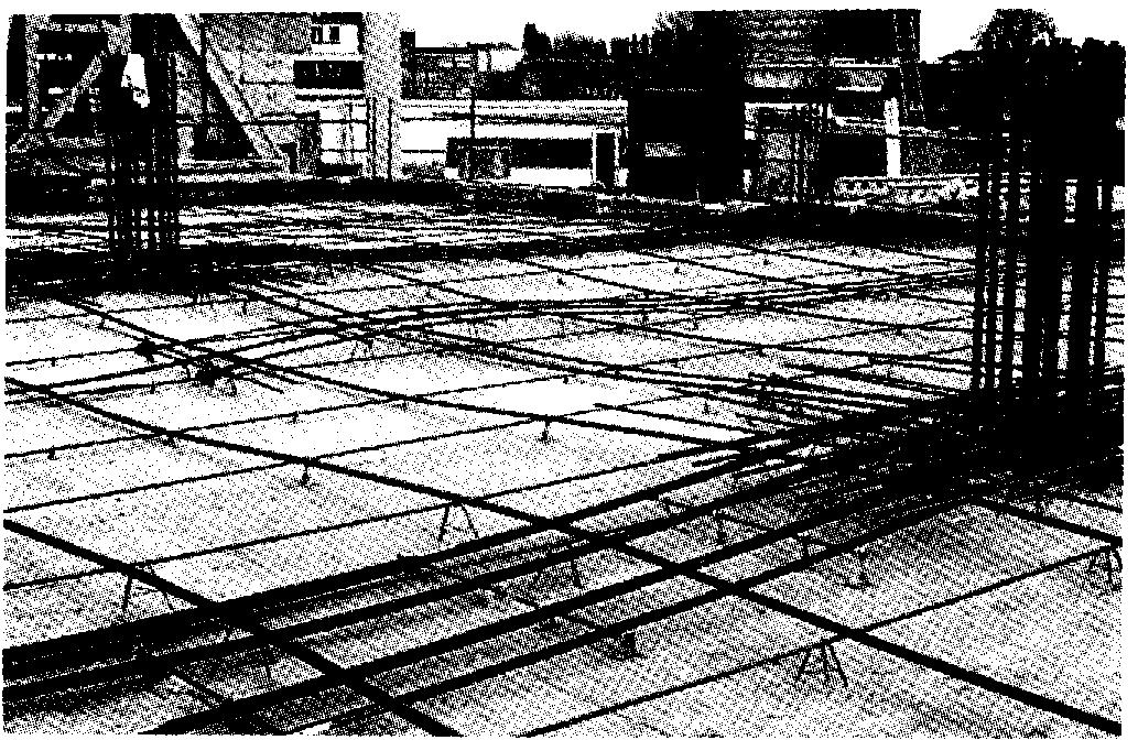 Layout of unbonded tendons. unbonded tendons are protected