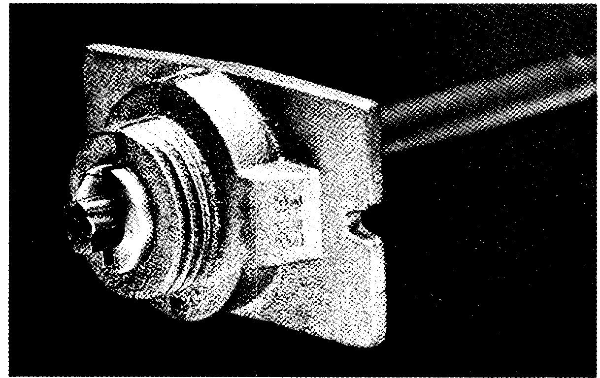 A typical anchorage for an unbonded tendon. anchorage