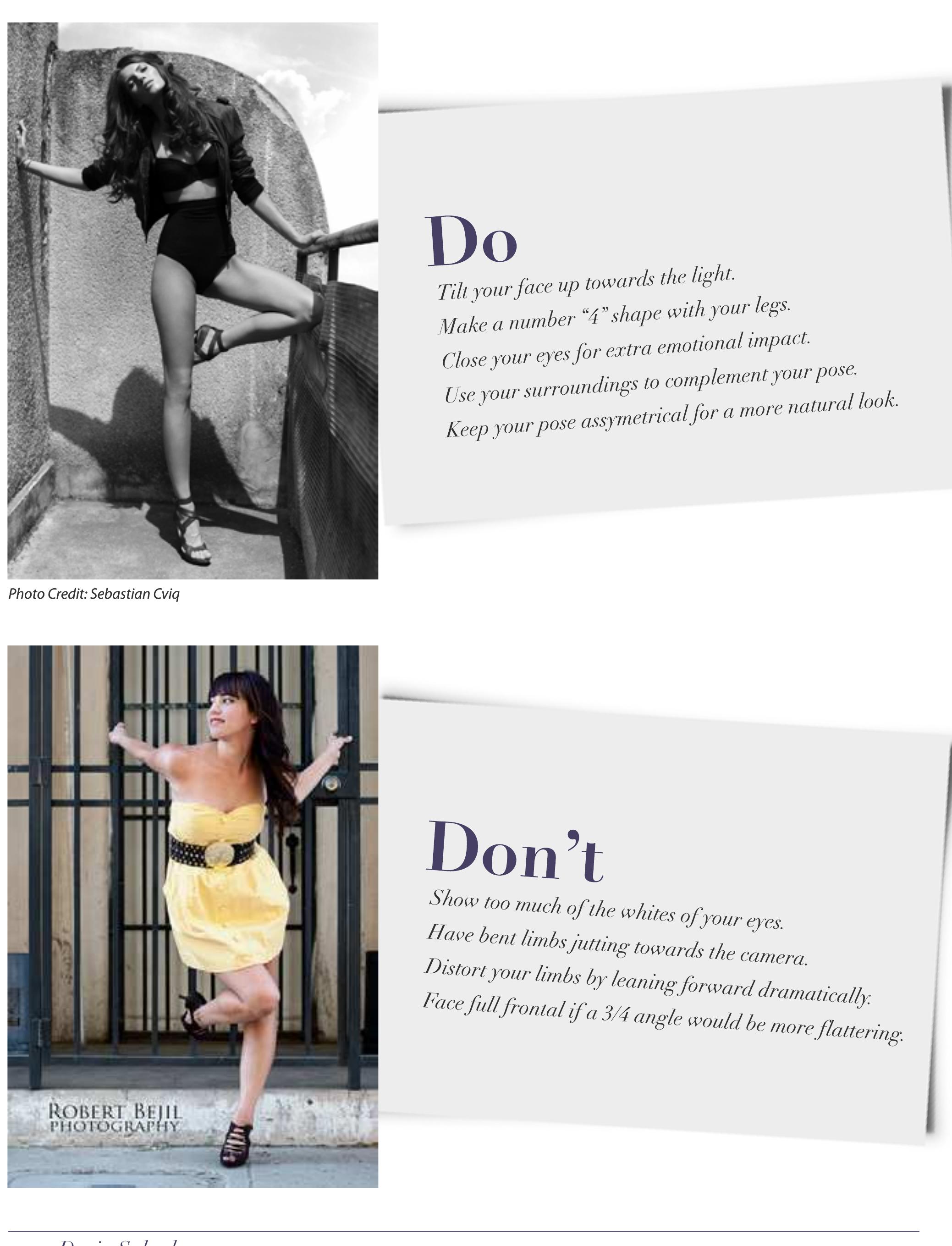 Figure 11 - Model Poses Guide