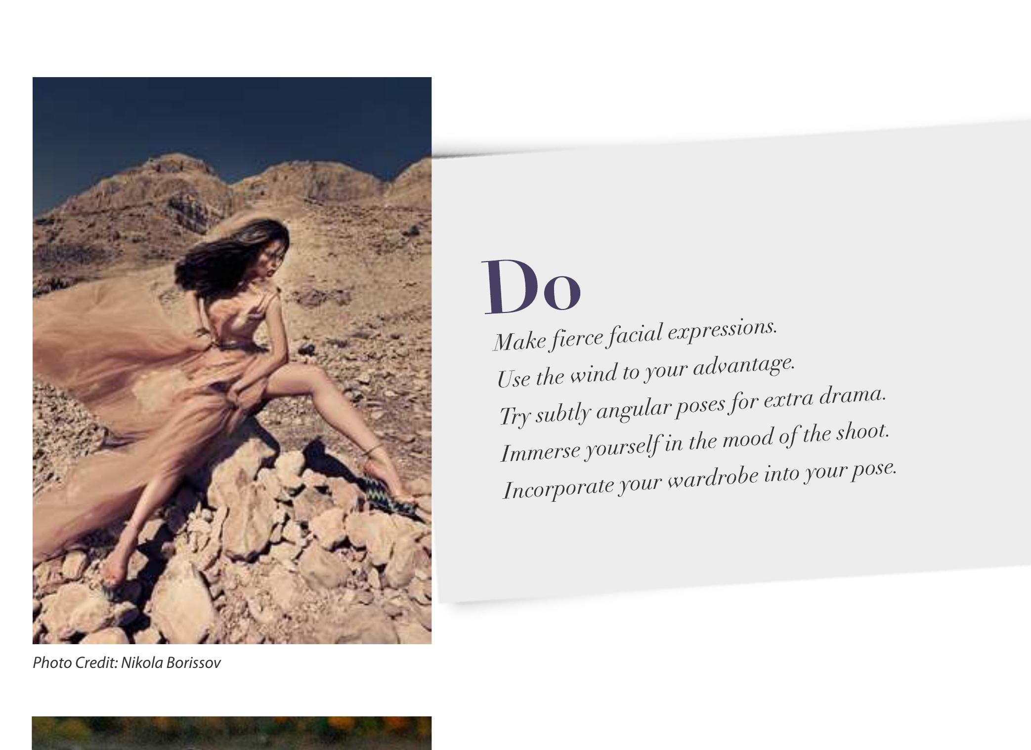 Figure 12 - Model Poses Guide