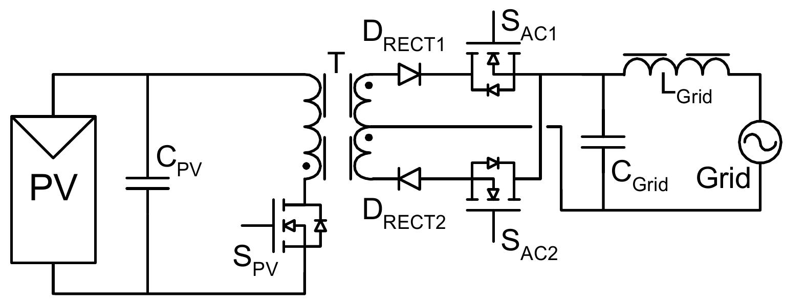 The topology shown in figure 4.7 is a 100-watt flyback type