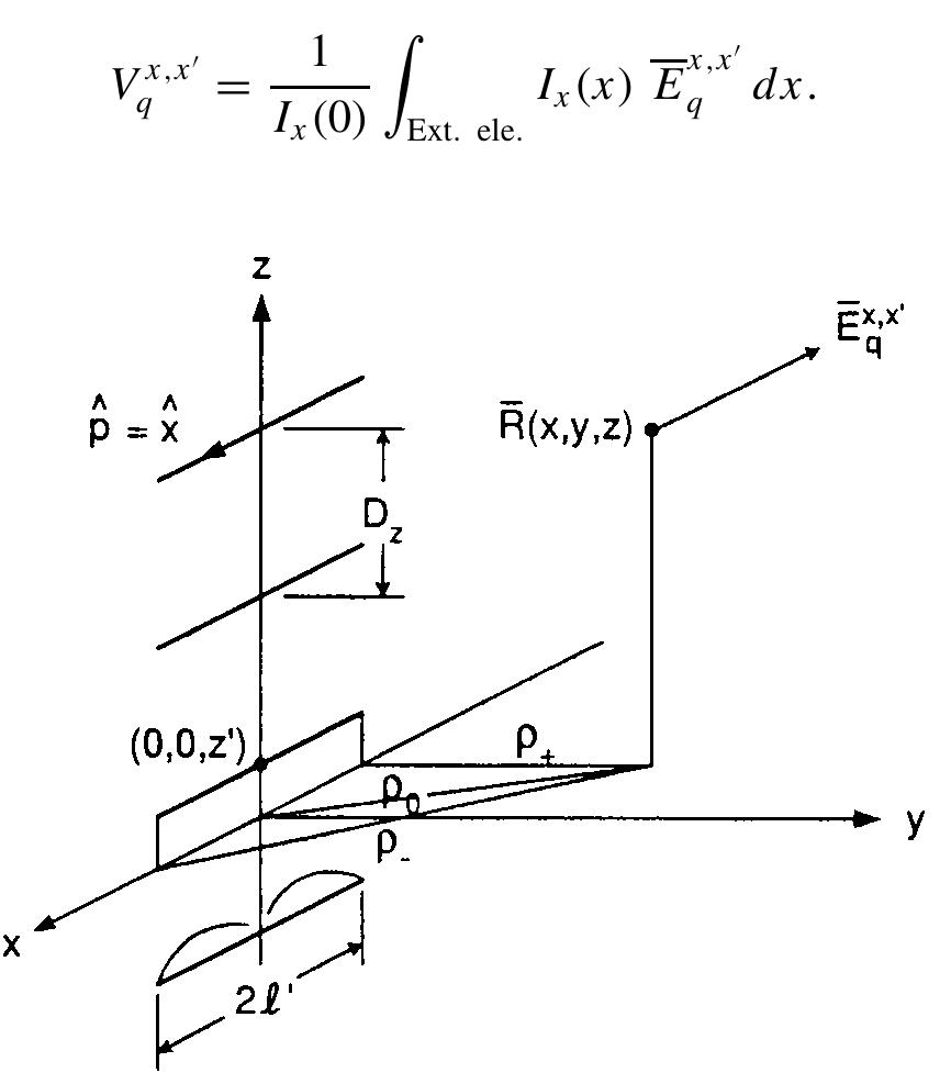 5 the x component of the e field at point r(x, y,z) from a