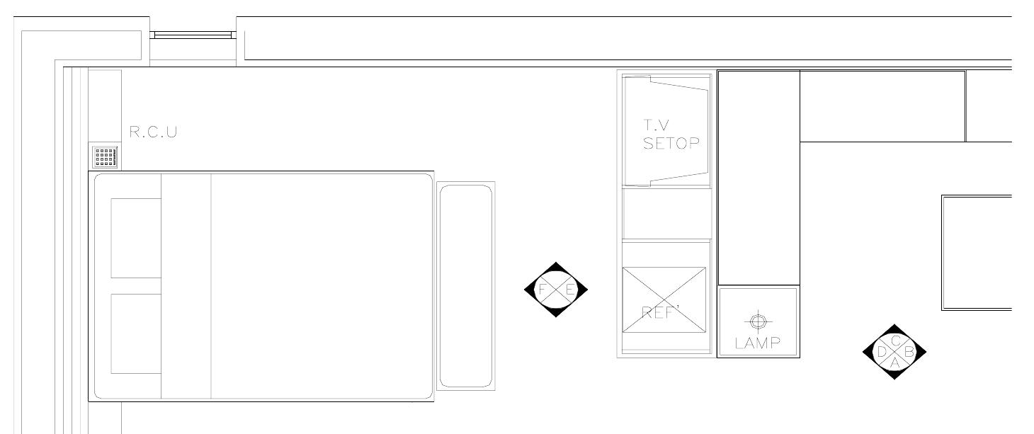 Multiple elevation symbol used on the plan view figure 15.