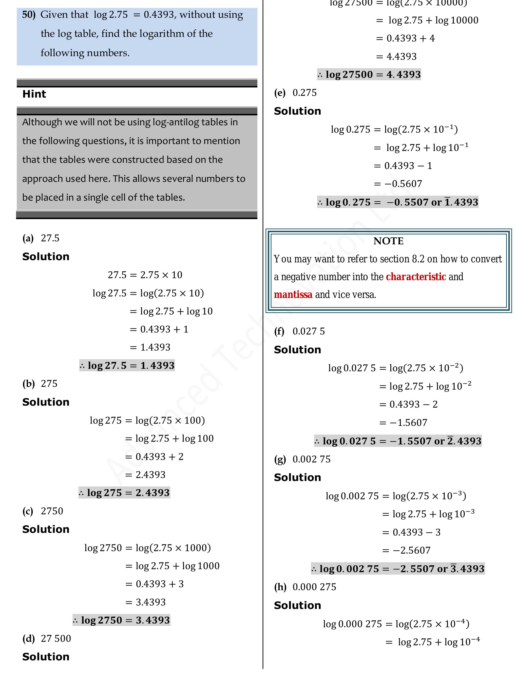Figure 50 - Indices & Logarithms Explained with Worked